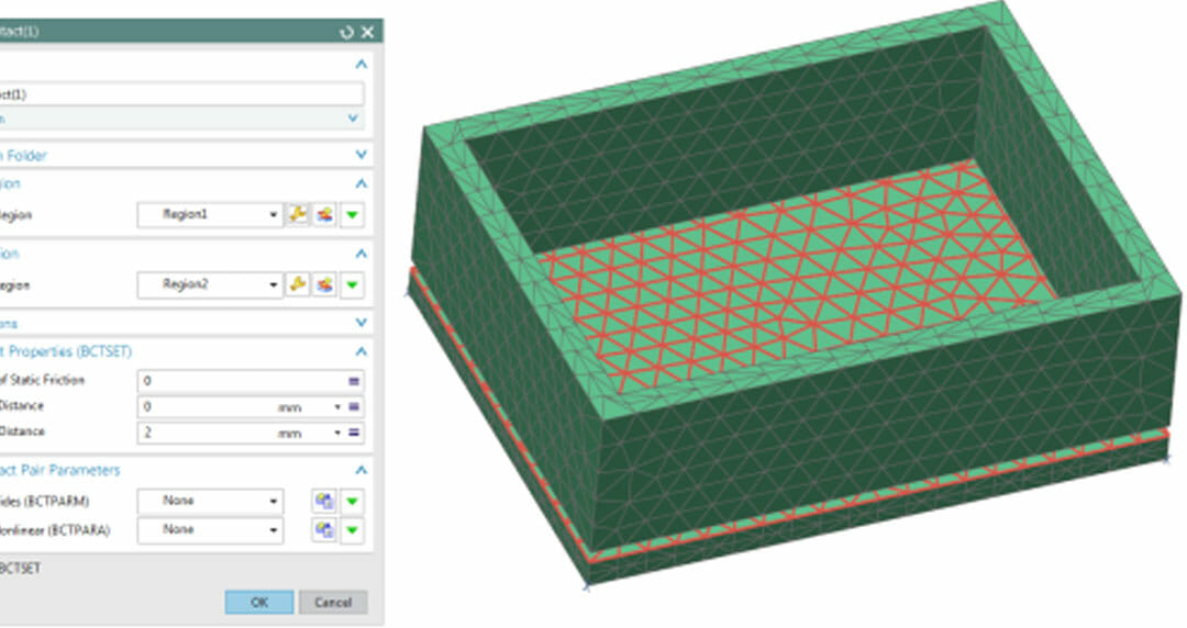 How to preview NX NASTRAN contact and glue regions - Maya HTT