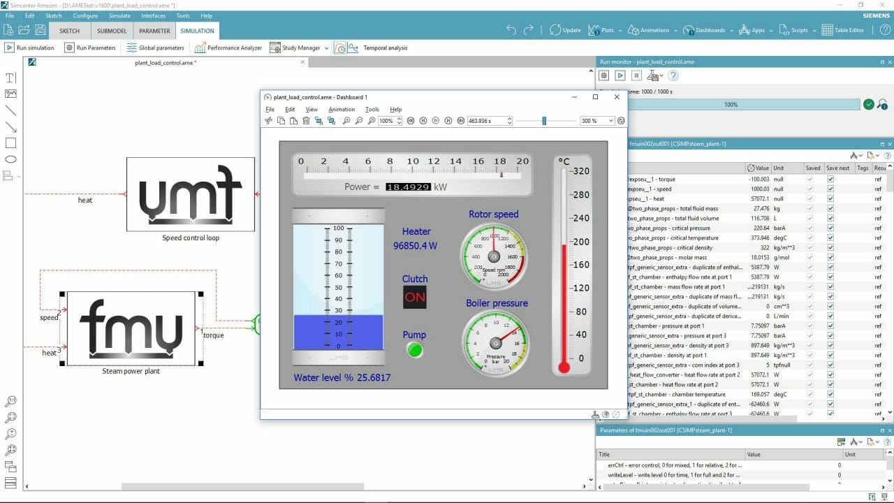 Simcenter Amesim for 1D simulation and systems simulation