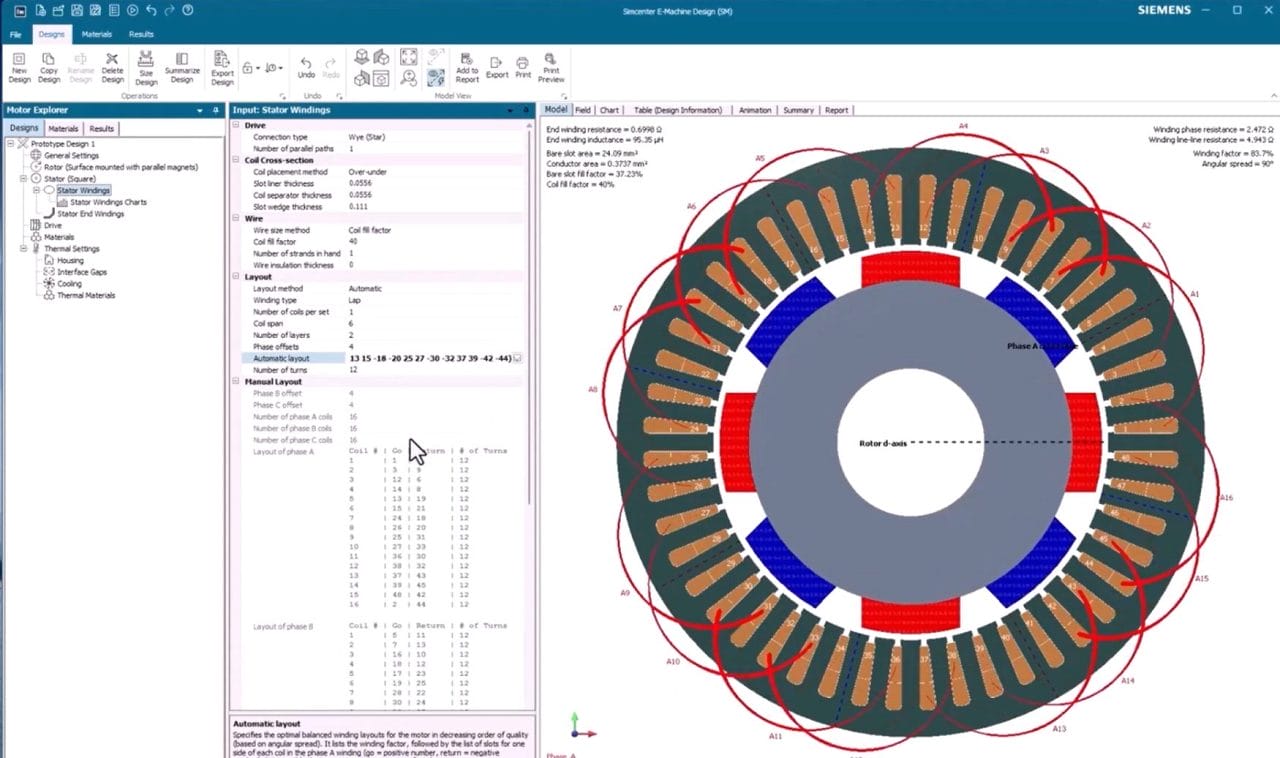 Simcenter E-Machine Design - Maya HTT